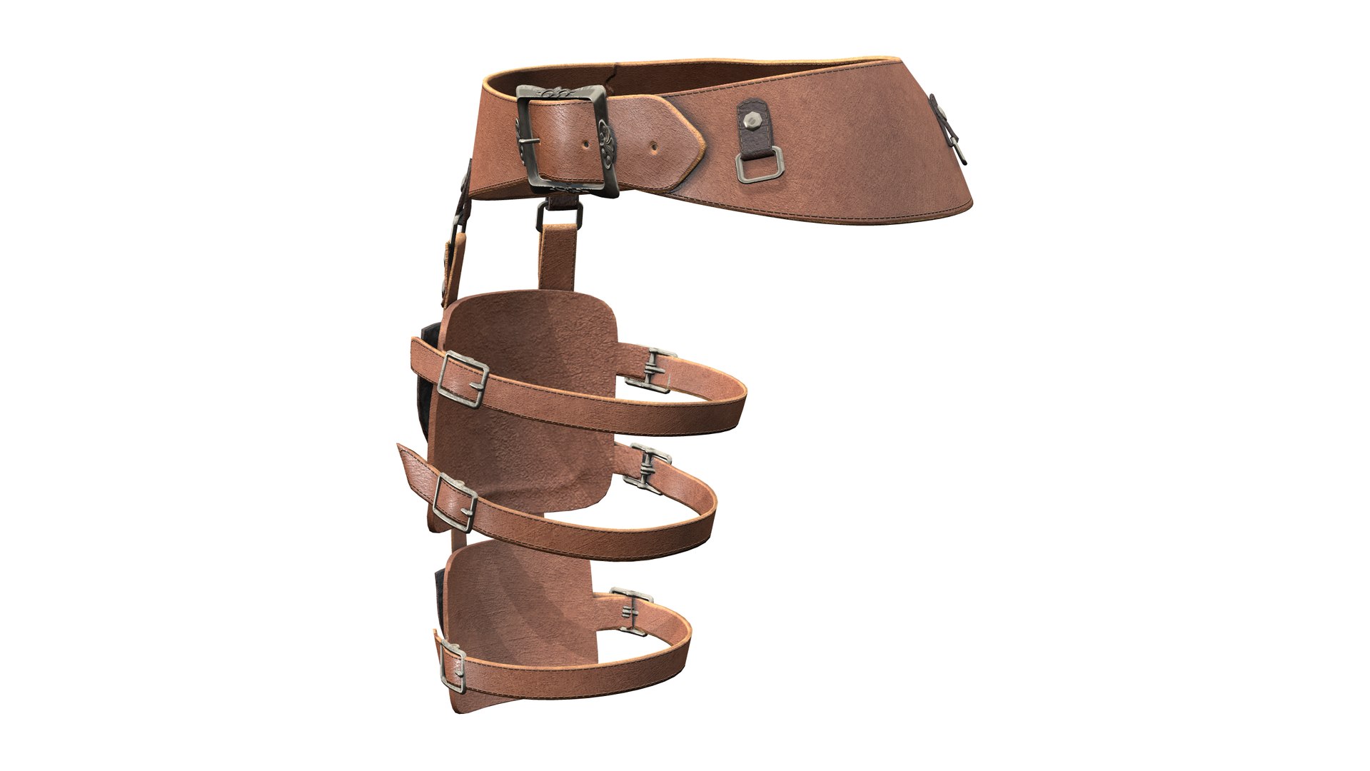 3D Ladies Steampunk Utility Belt Model - TurboSquid 1880905