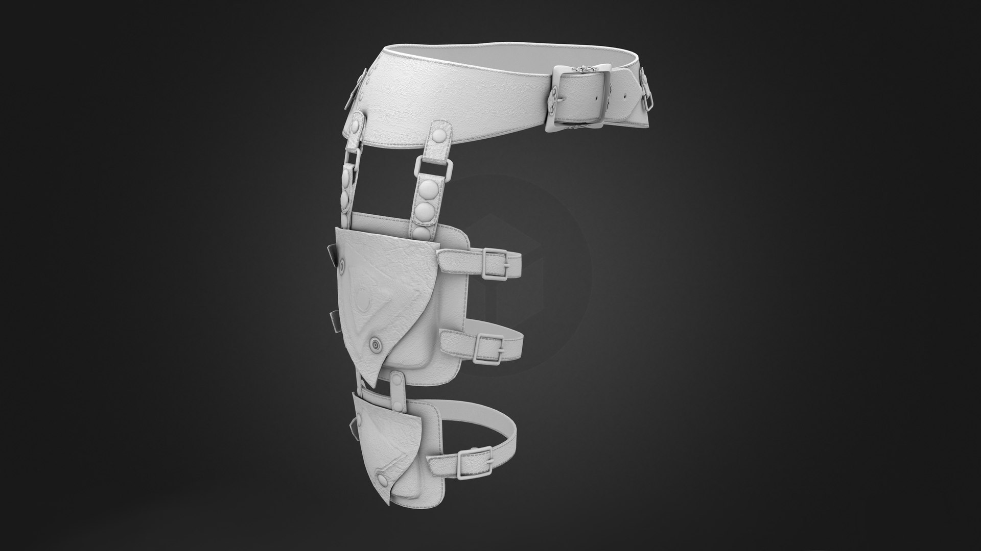 3D Ladies Steampunk Utility Belt Model - TurboSquid 1880905