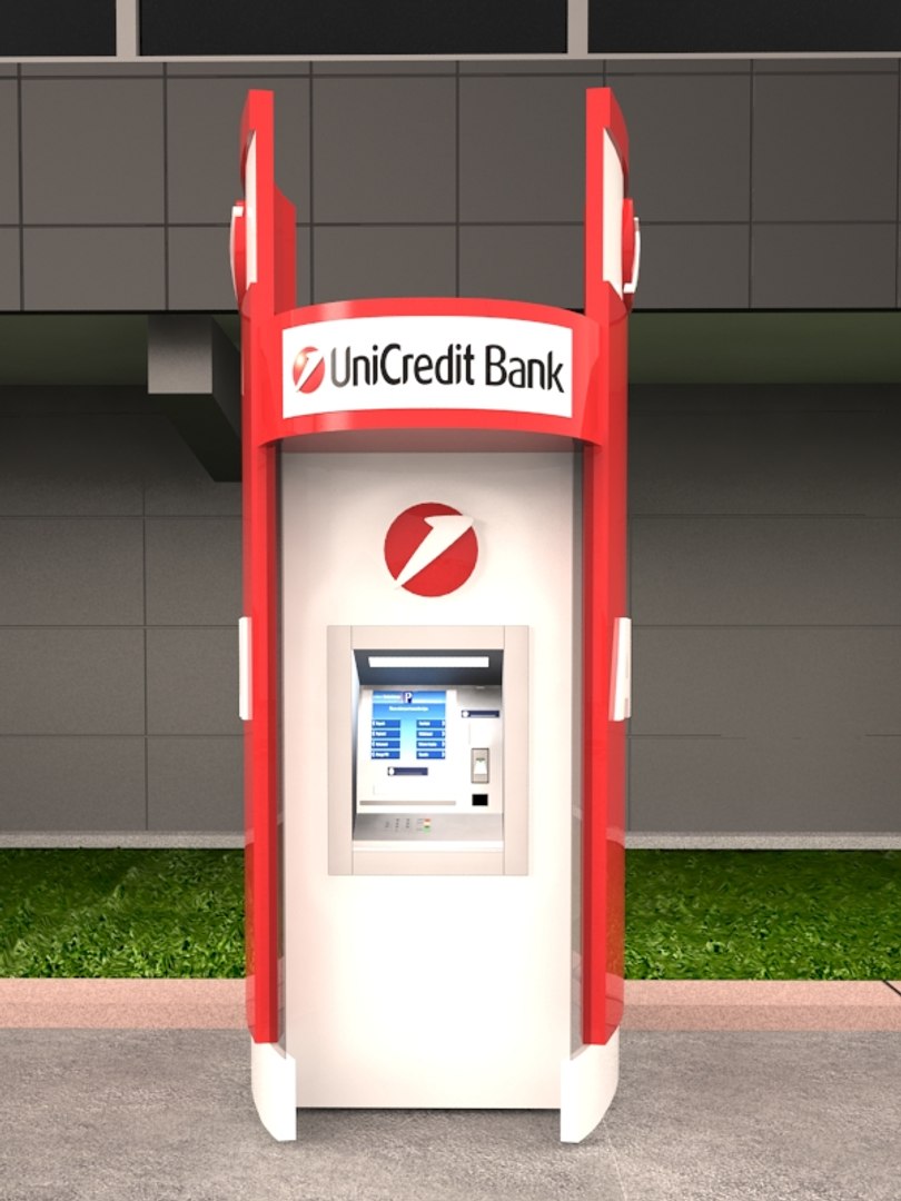 3D stand-alone atm kiosk exterior - TurboSquid 1271382