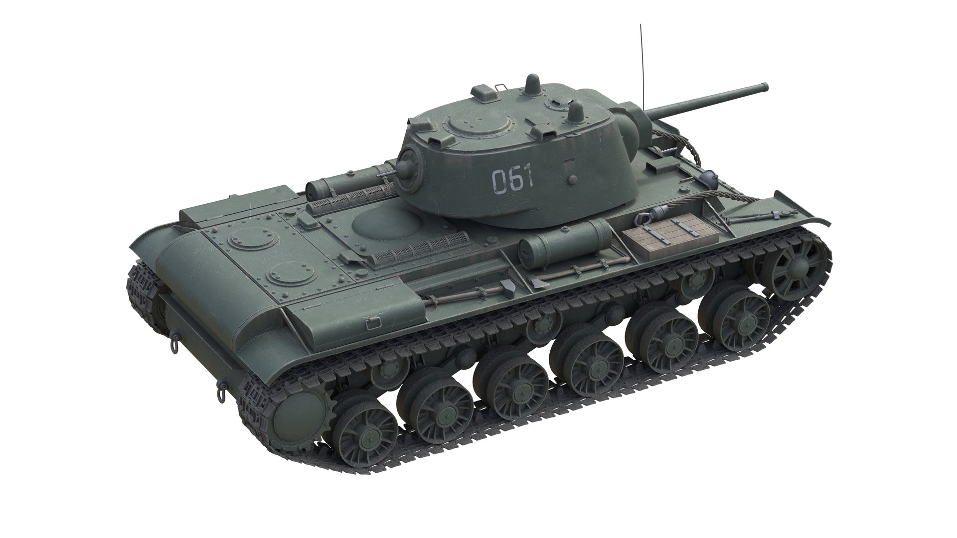 Kliment Voroshilov Tank KV1 3D Model - TurboSquid 2331396