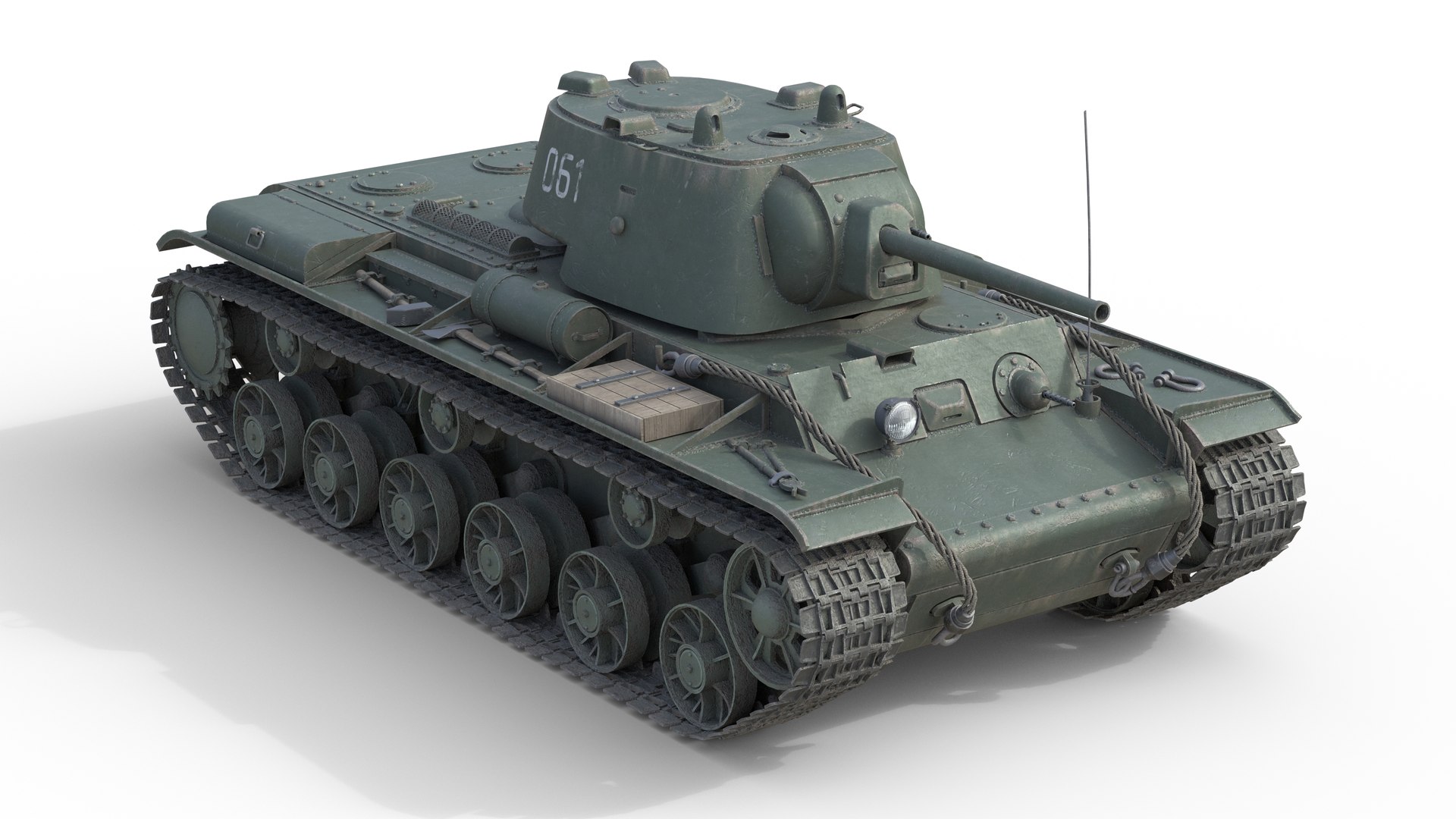 Kliment Voroshilov Tank KV1 3D Model - TurboSquid 2331396