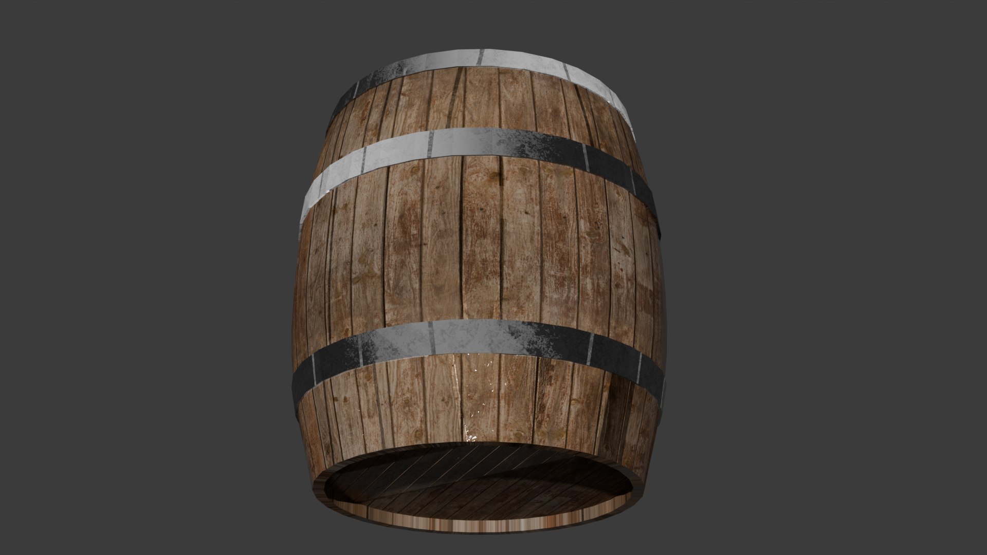 Wooden Barrel Low-Poly Game Ready 3D Model - TurboSquid 2264034