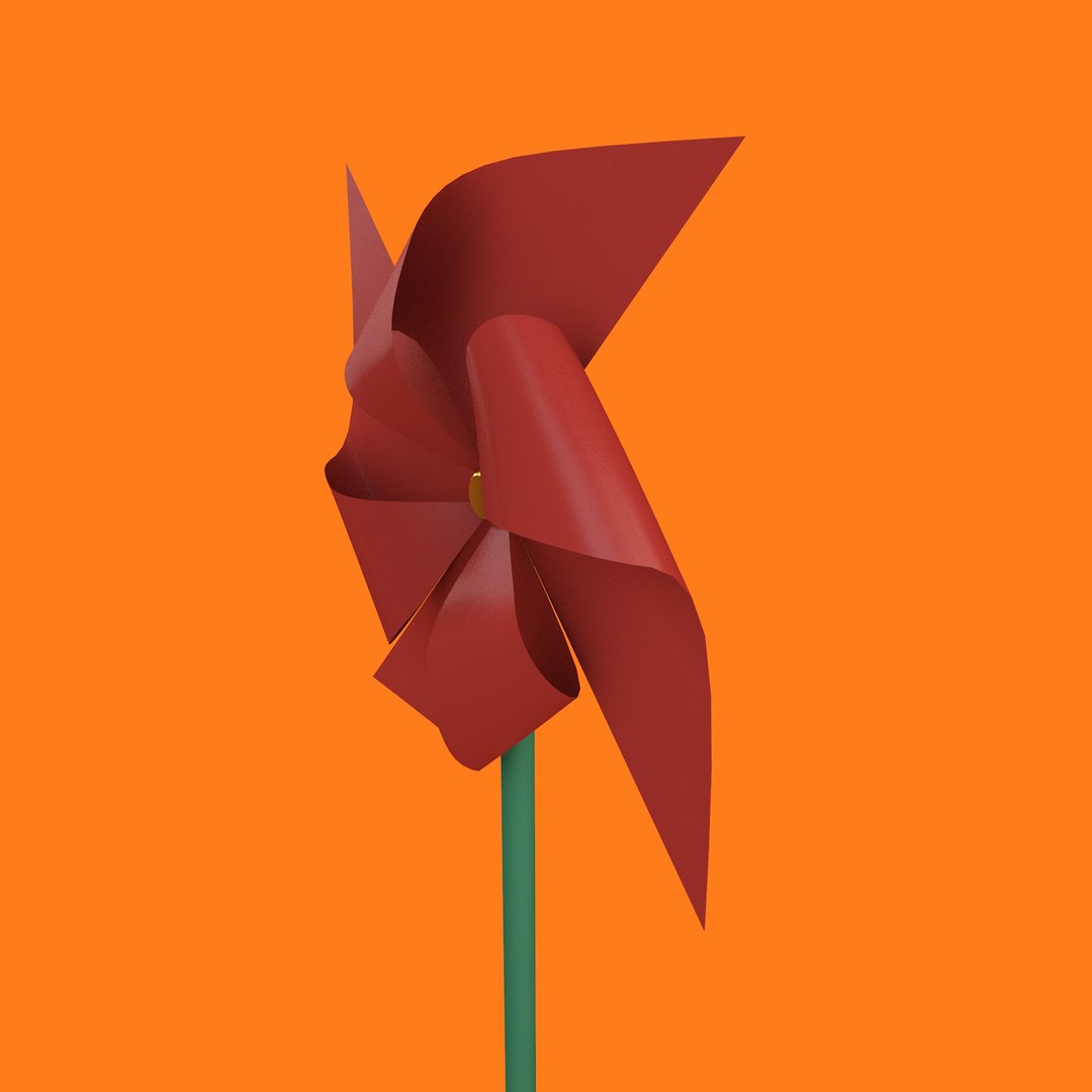 3D Pin Pinwheel Model - TurboSquid 1406231