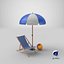 Beach set 3D model - TurboSquid 1513526