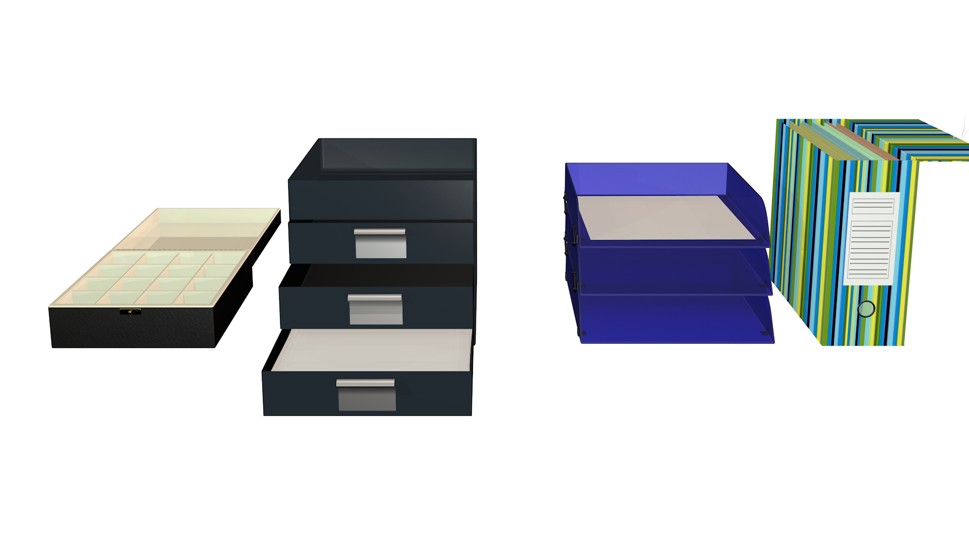 Desk Boxes Model - TurboSquid 1797805
