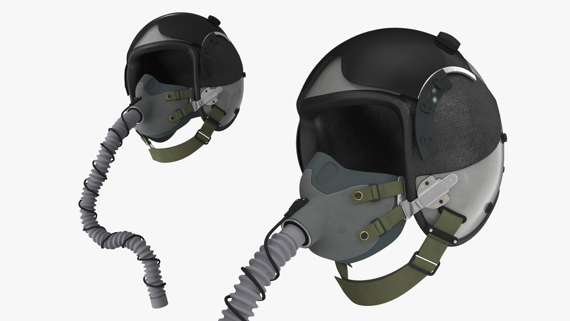 Military Aircrew Flight Helmet 3D Model - TurboSquid 2496975