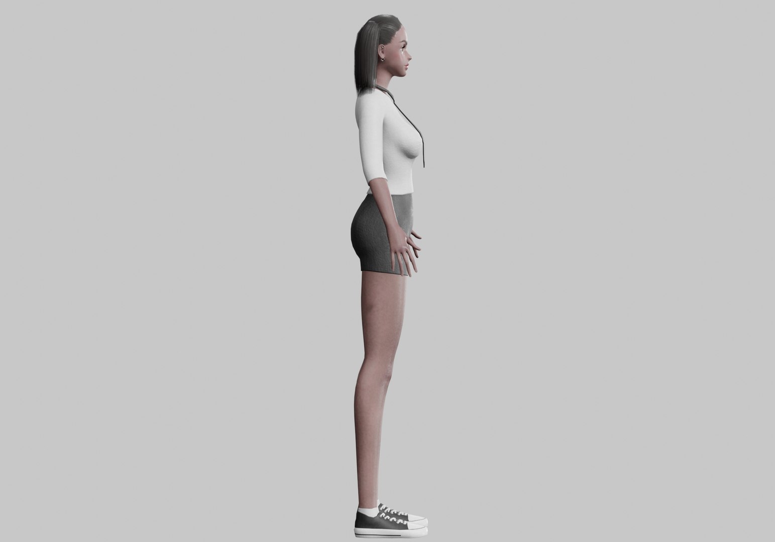 3D Cute Stylized Woman V23482 Model - TurboSquid 2278032