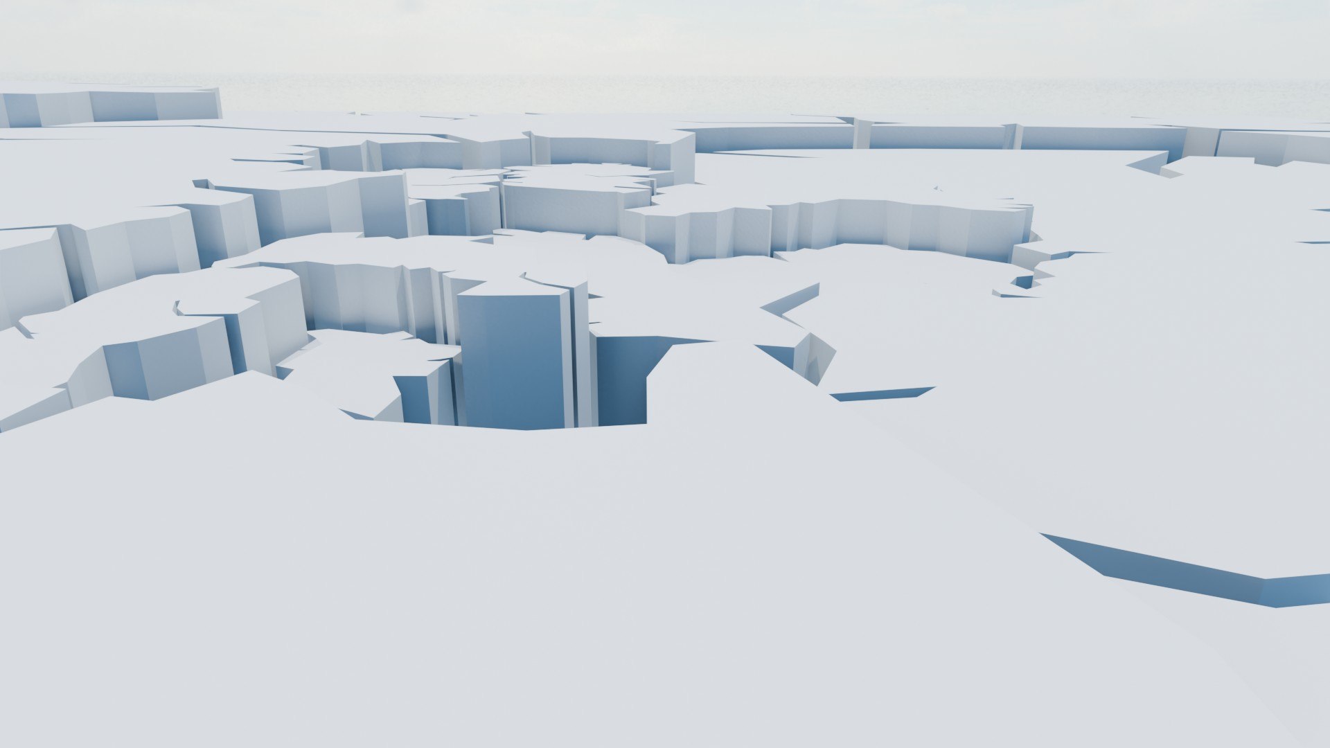 3D Risse Eisschicht Platten Eis Ice World Antarctic Fragile Ground ...