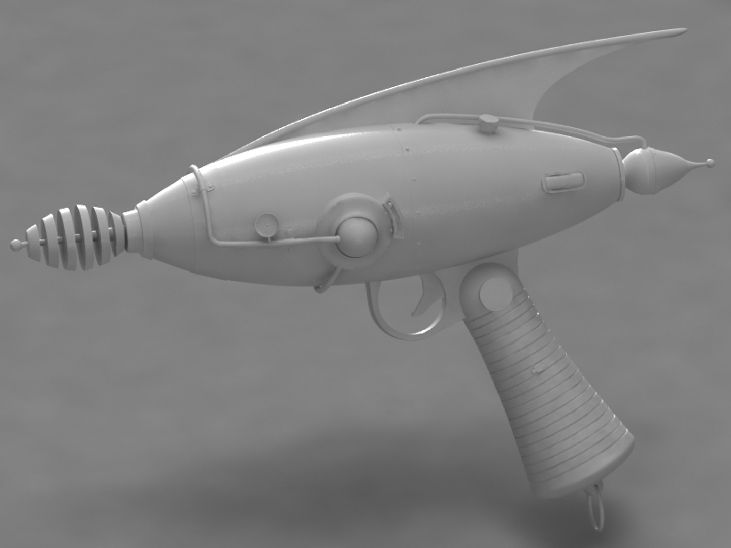 3d Model Of Buck Rogers Gun