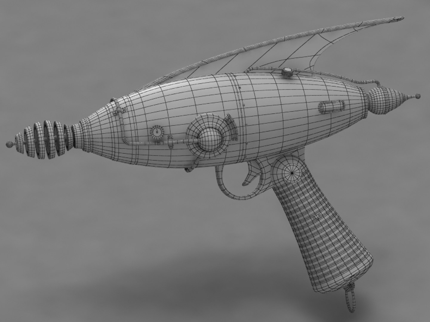 3d Model Of Buck Rogers Gun