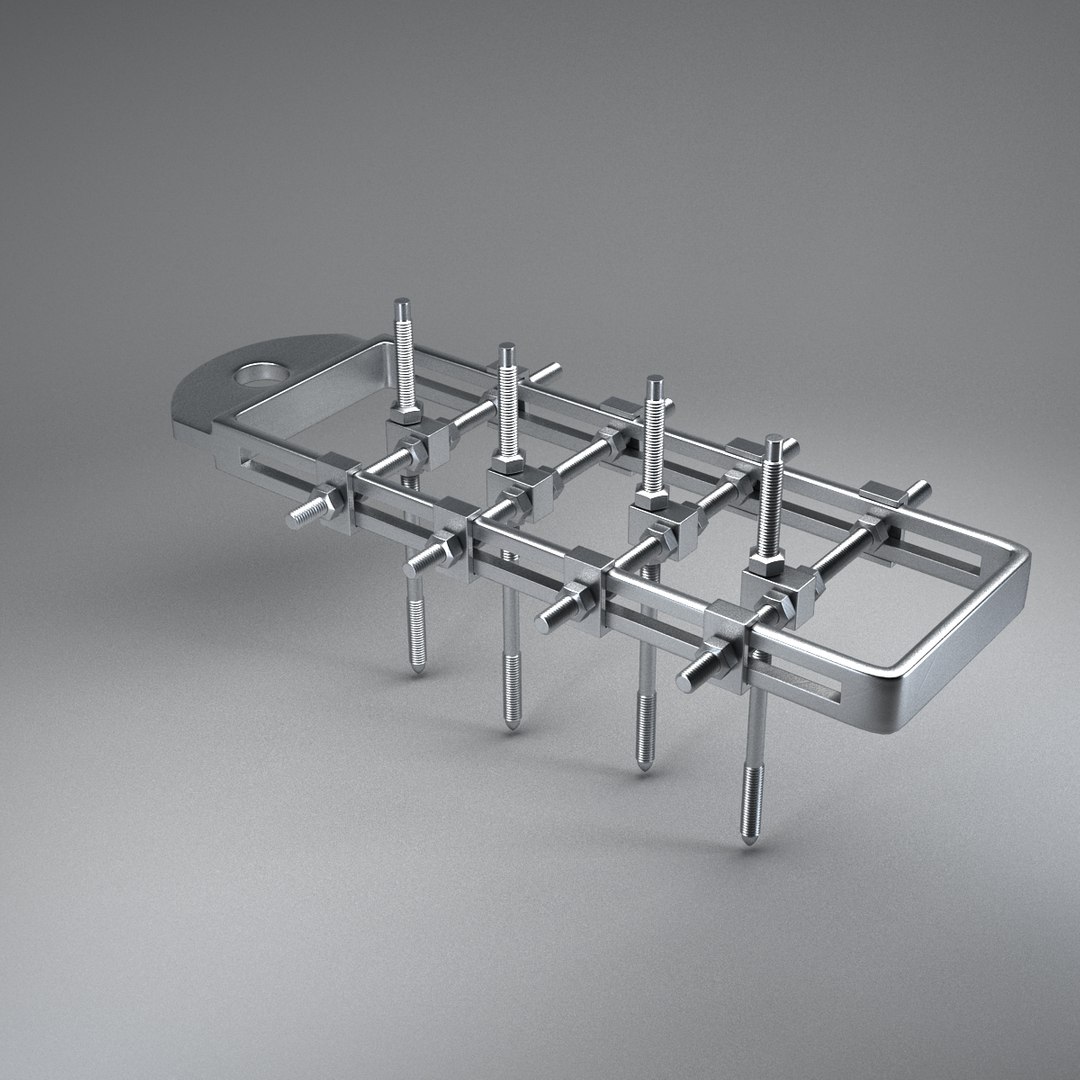 3dsmax Bone External Fixation Apparatus