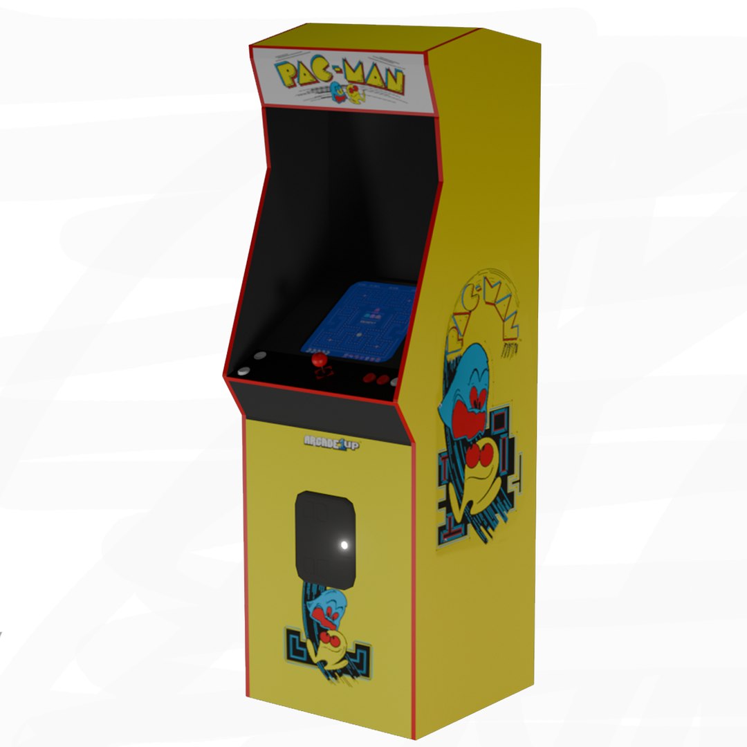 Low Poly Pac-Man Arcade Cabinet 3D Model - TurboSquid 2273003