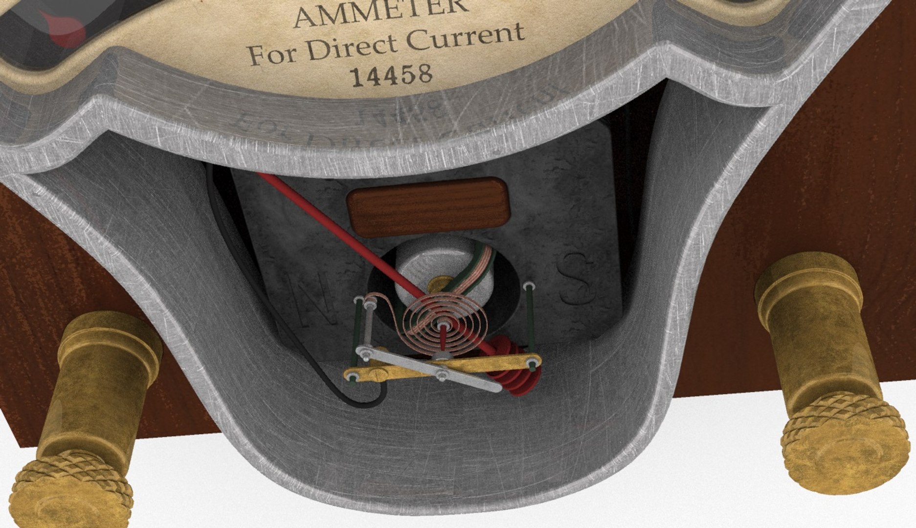 3D vintage ammeter manufactured whithey - TurboSquid 1431656