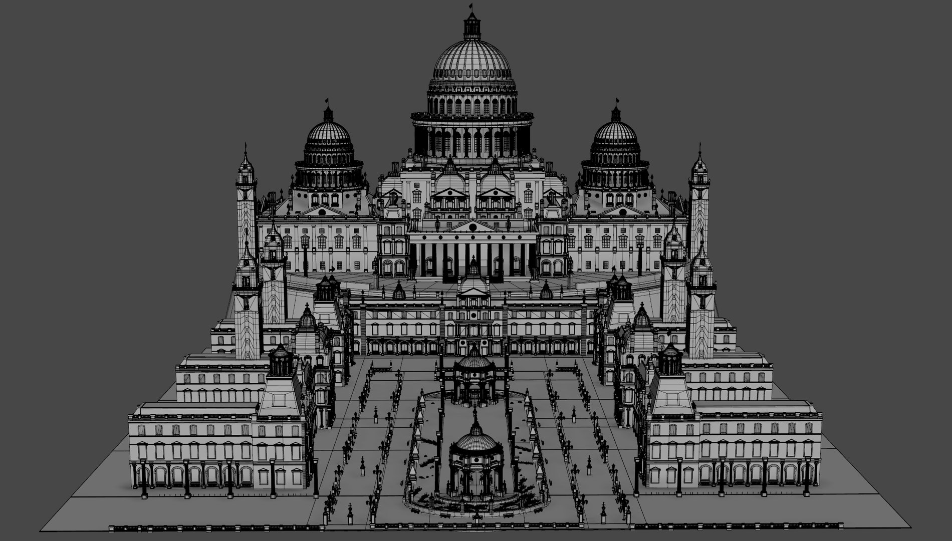 3D Fantasy Dome City Environment - TurboSquid 1775993