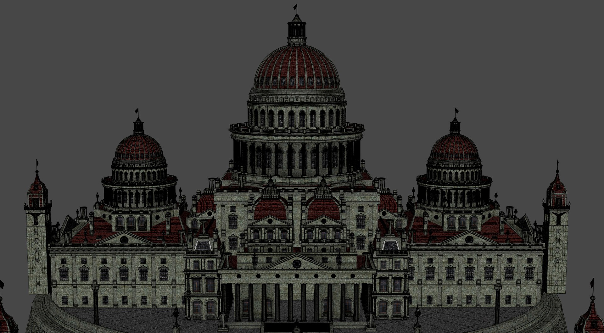 3D Fantasy Dome City Environment - TurboSquid 1775993