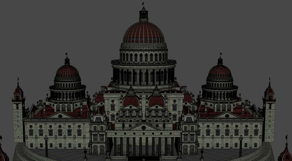 3D Fantasy Dome City Environment - TurboSquid 1775993