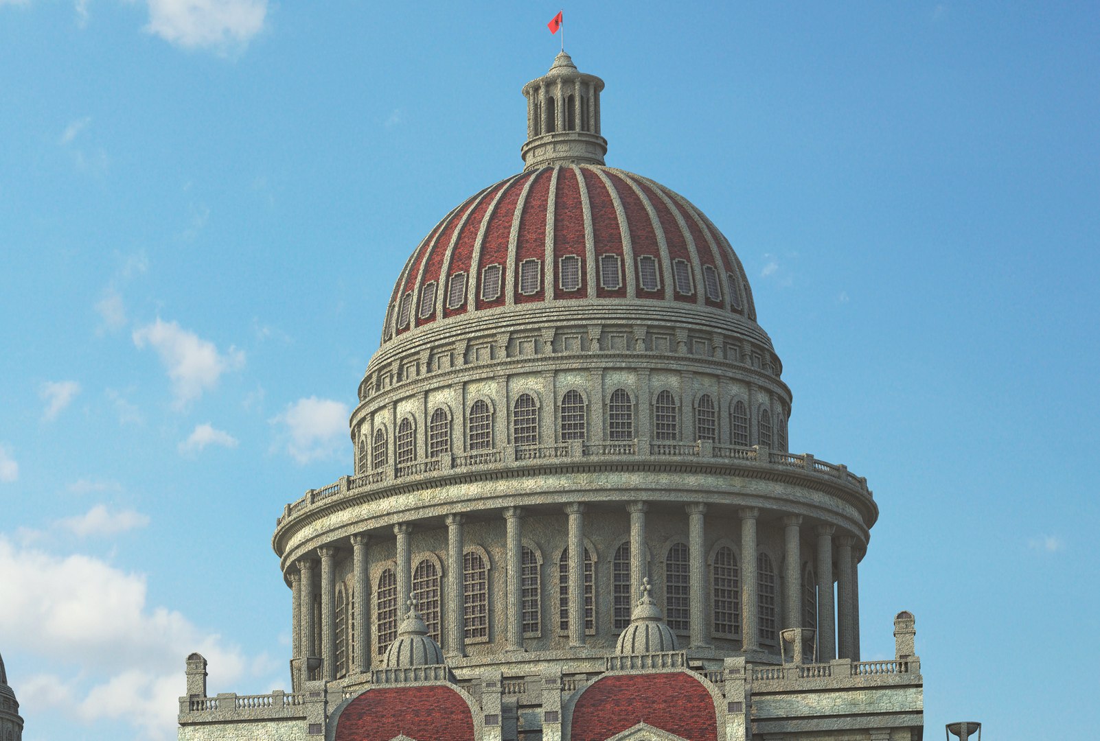 3D Fantasy Dome City Environment - TurboSquid 1775993