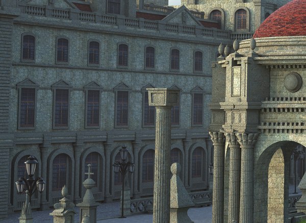 3D Fantasy Dome City Environment - TurboSquid 1775993