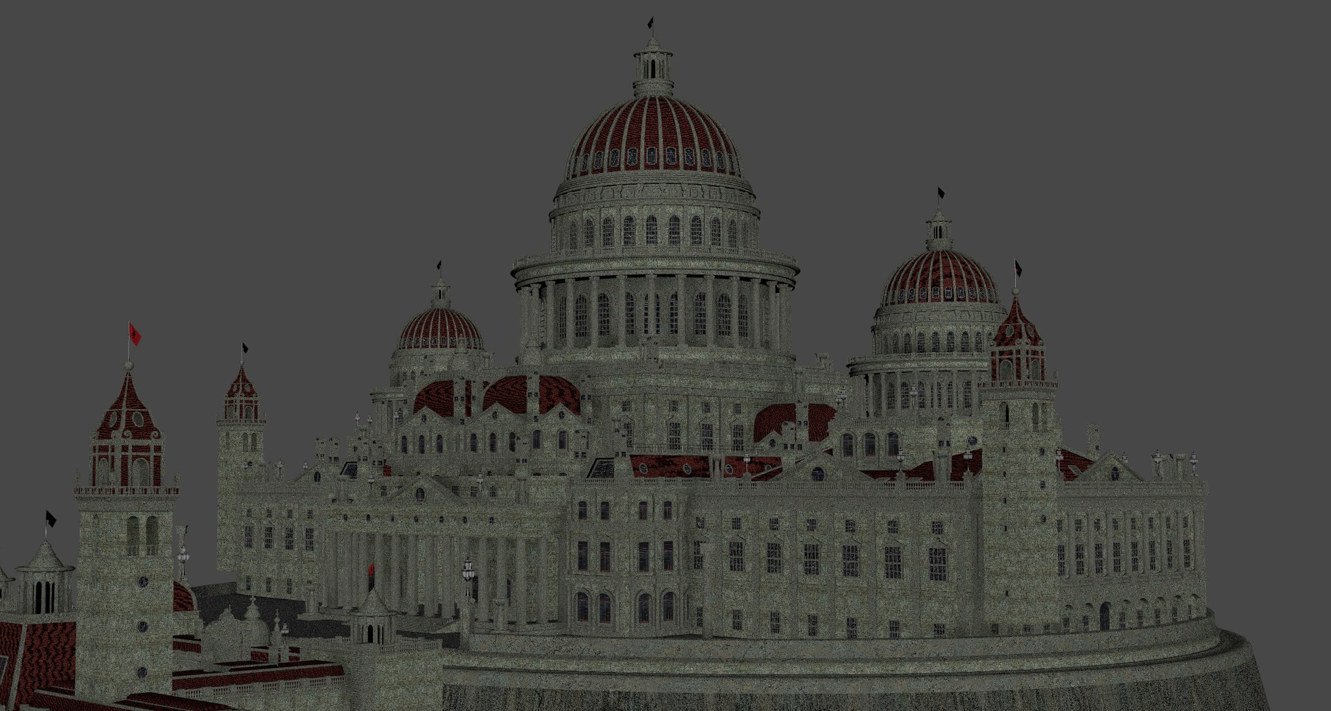 3D Fantasy Dome City Environment - TurboSquid 1775993