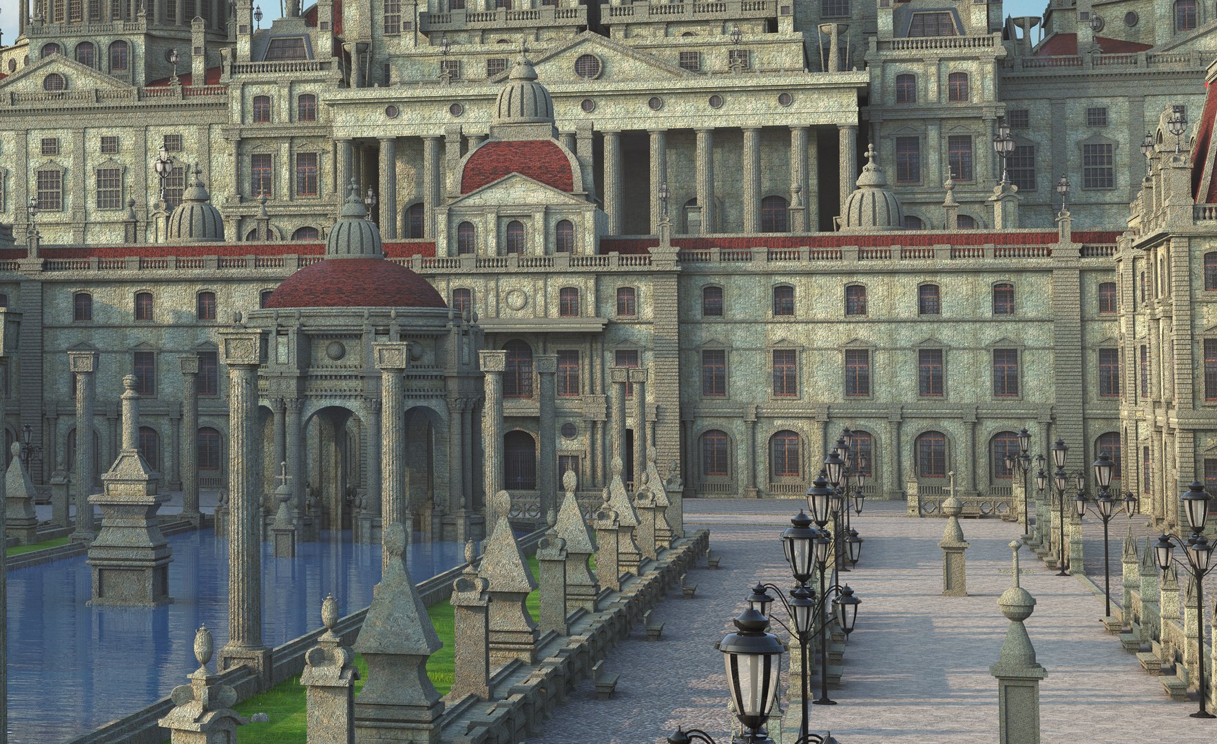 3D Fantasy Dome City Environment - TurboSquid 1775993