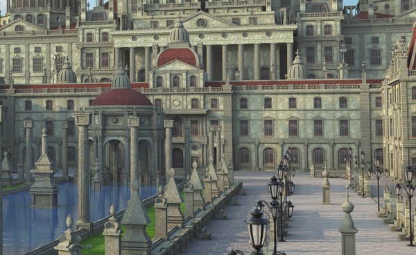 3D Fantasy Dome City Environment - TurboSquid 1775993