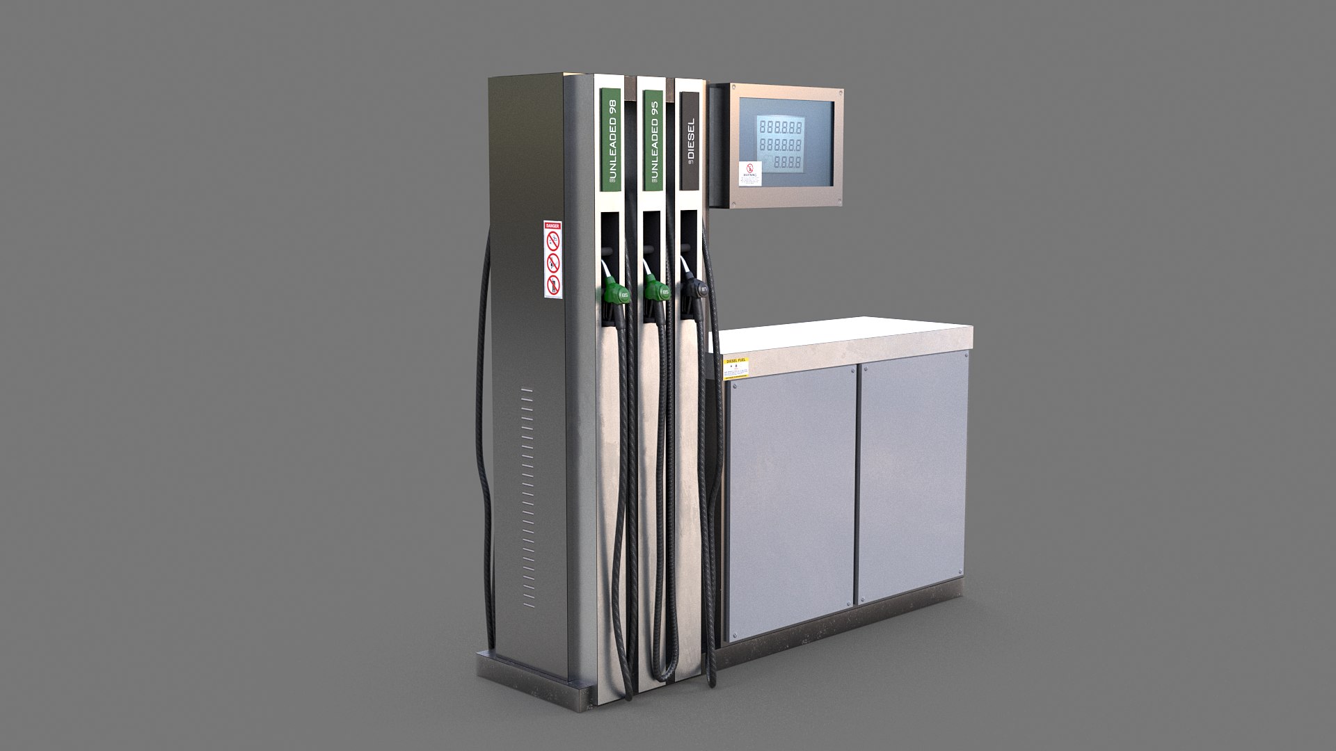 modelo 3d Modern Gasoline Pump EU - TurboSquid 2030259