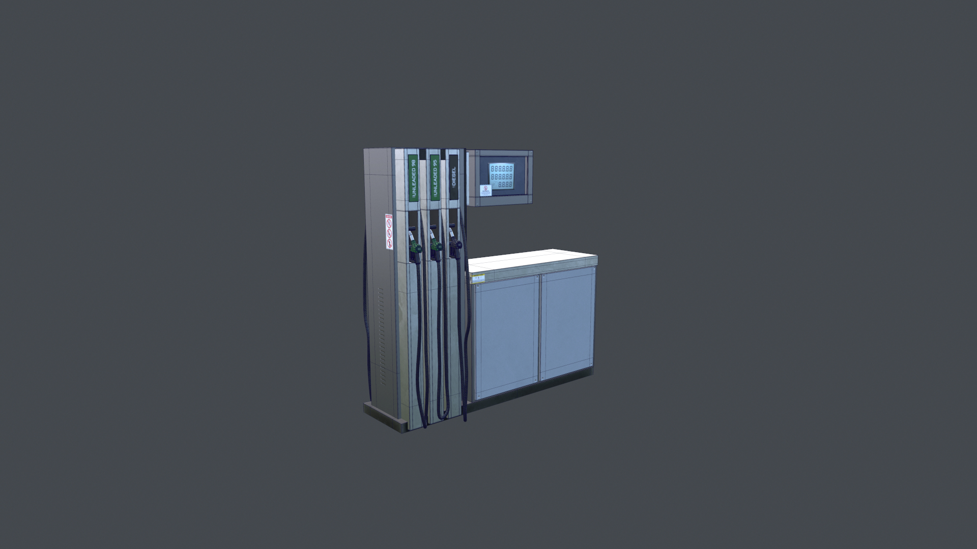 Modern Gasoline Pump EU 3D - TurboSquid 2030259