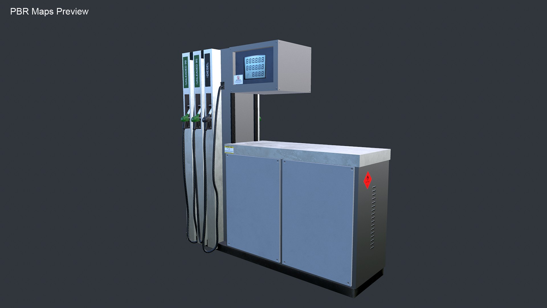 Modern Gasoline Pump EU 3D - TurboSquid 2030259