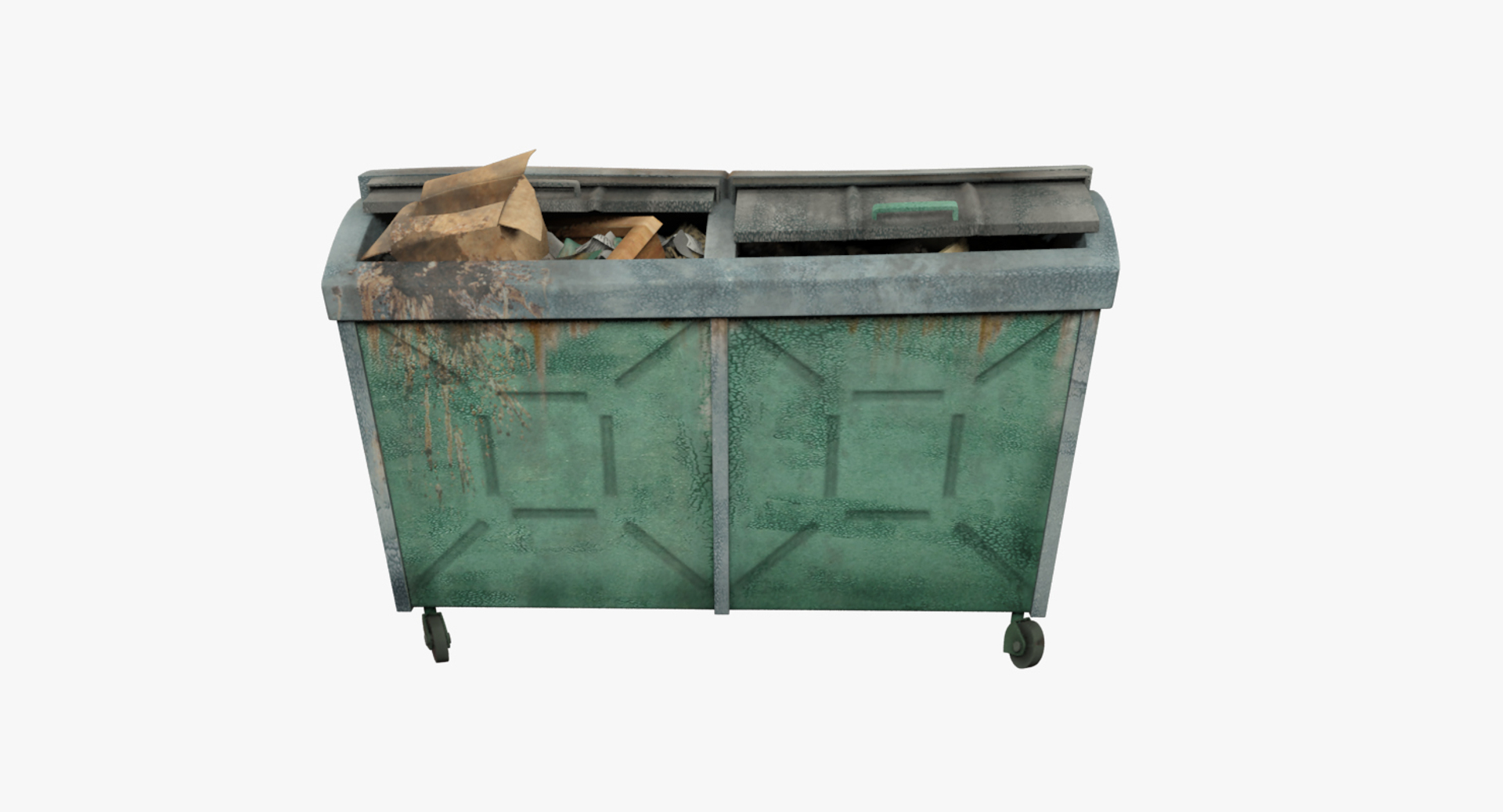 3d Trash Box Model