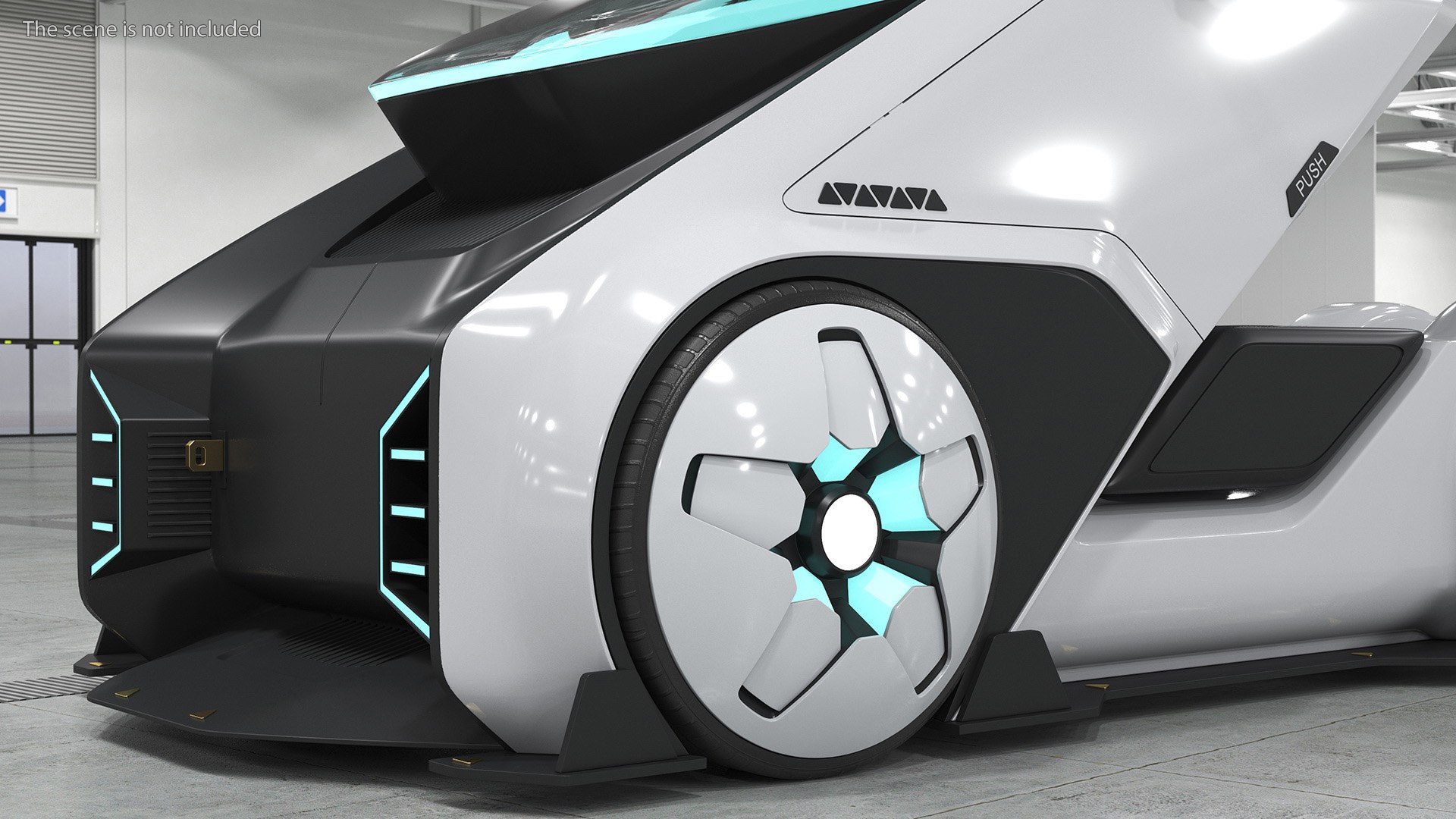 3D Futuristic Hi-Tech Truck White Rigged model - TurboSquid 2172238