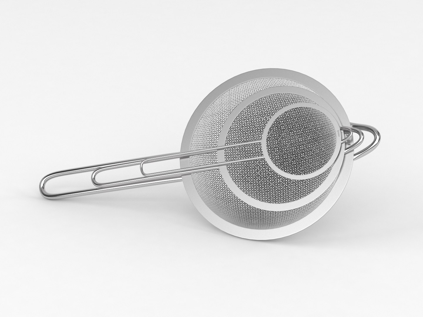 Stainless Steel Kitchen Strainers 3D Model - TurboSquid 1615532