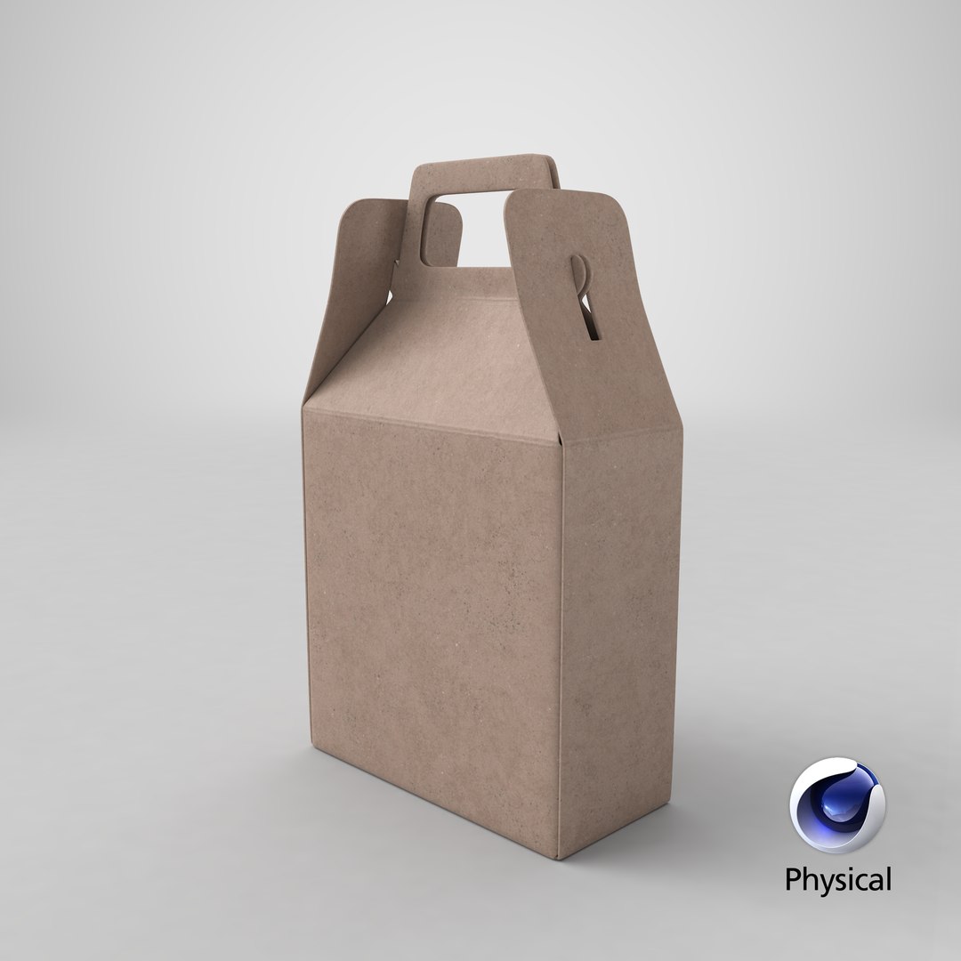 3D paper box 02 brown - TurboSquid 1326777