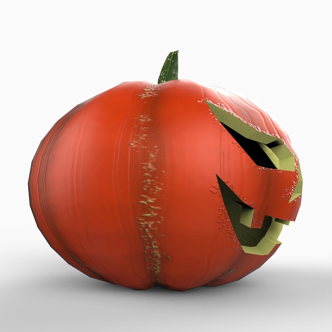 3d jack-o-lantern jack o model