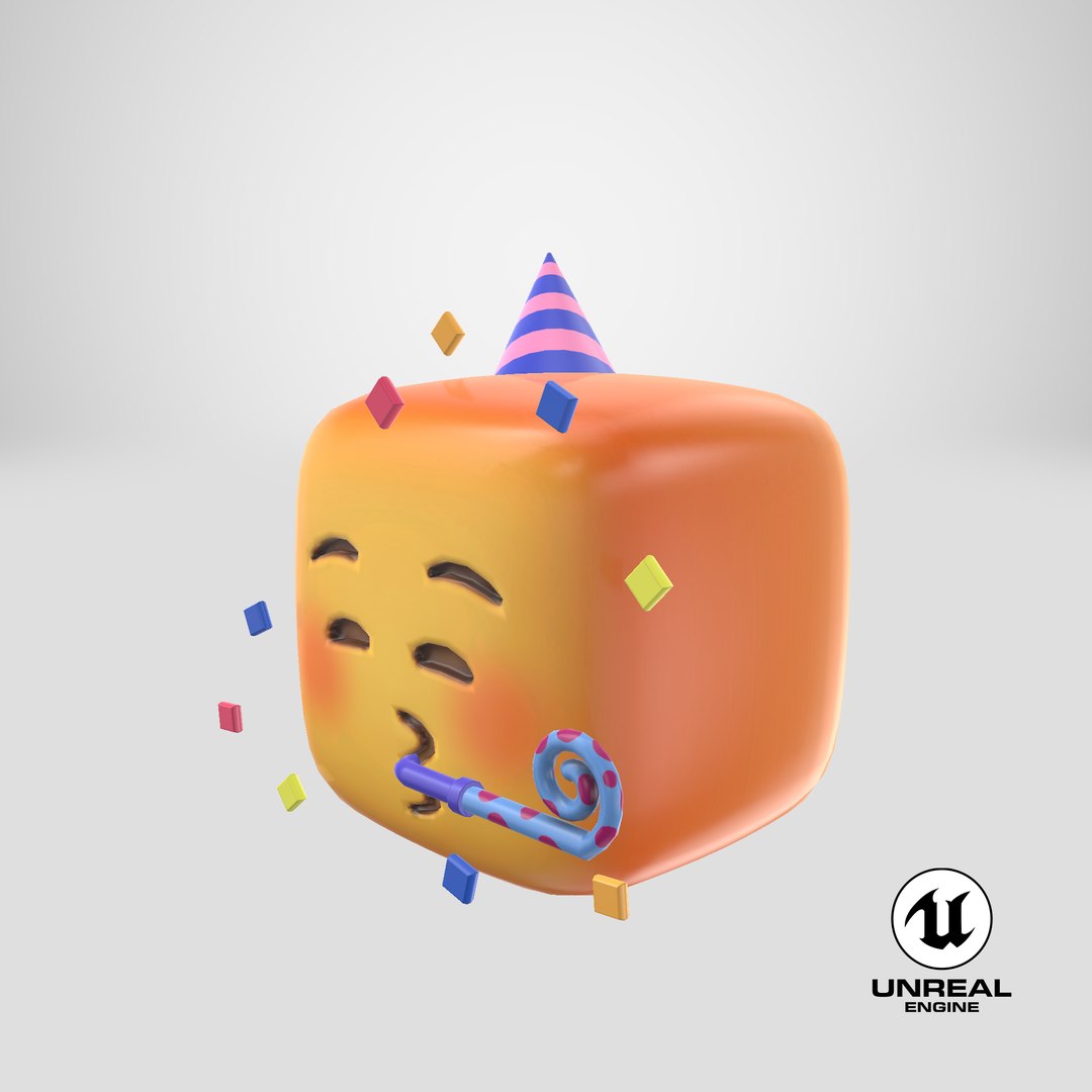 Smiley Face Emoji 43 3D Model - TurboSquid 2088107