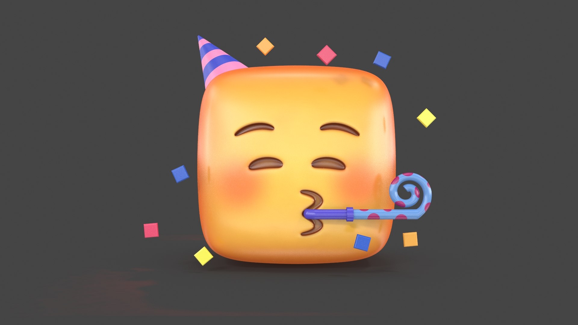 Smiley Face Emoji 43 3D Model - TurboSquid 2088107
