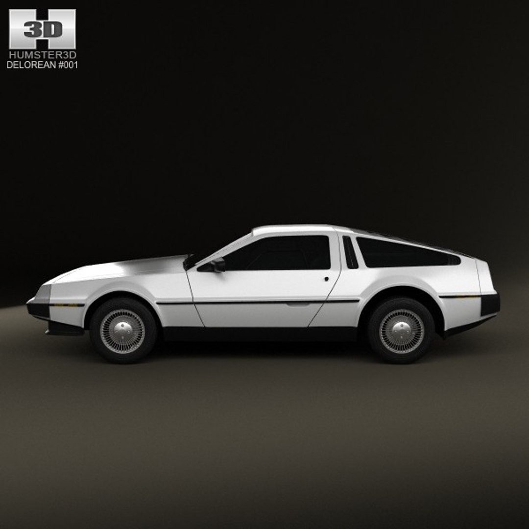 3d delorean dmc 12 model