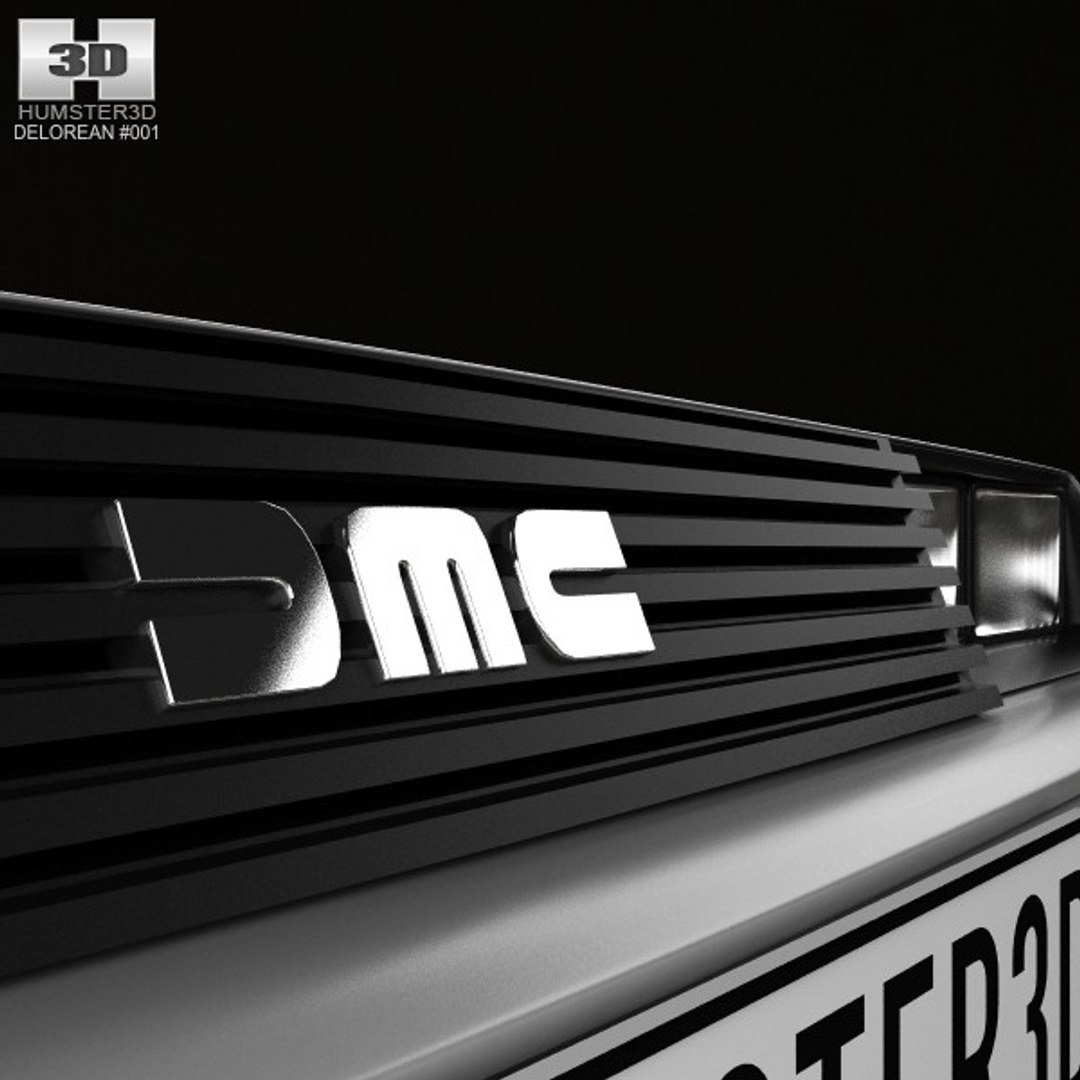 3d delorean dmc 12 model
