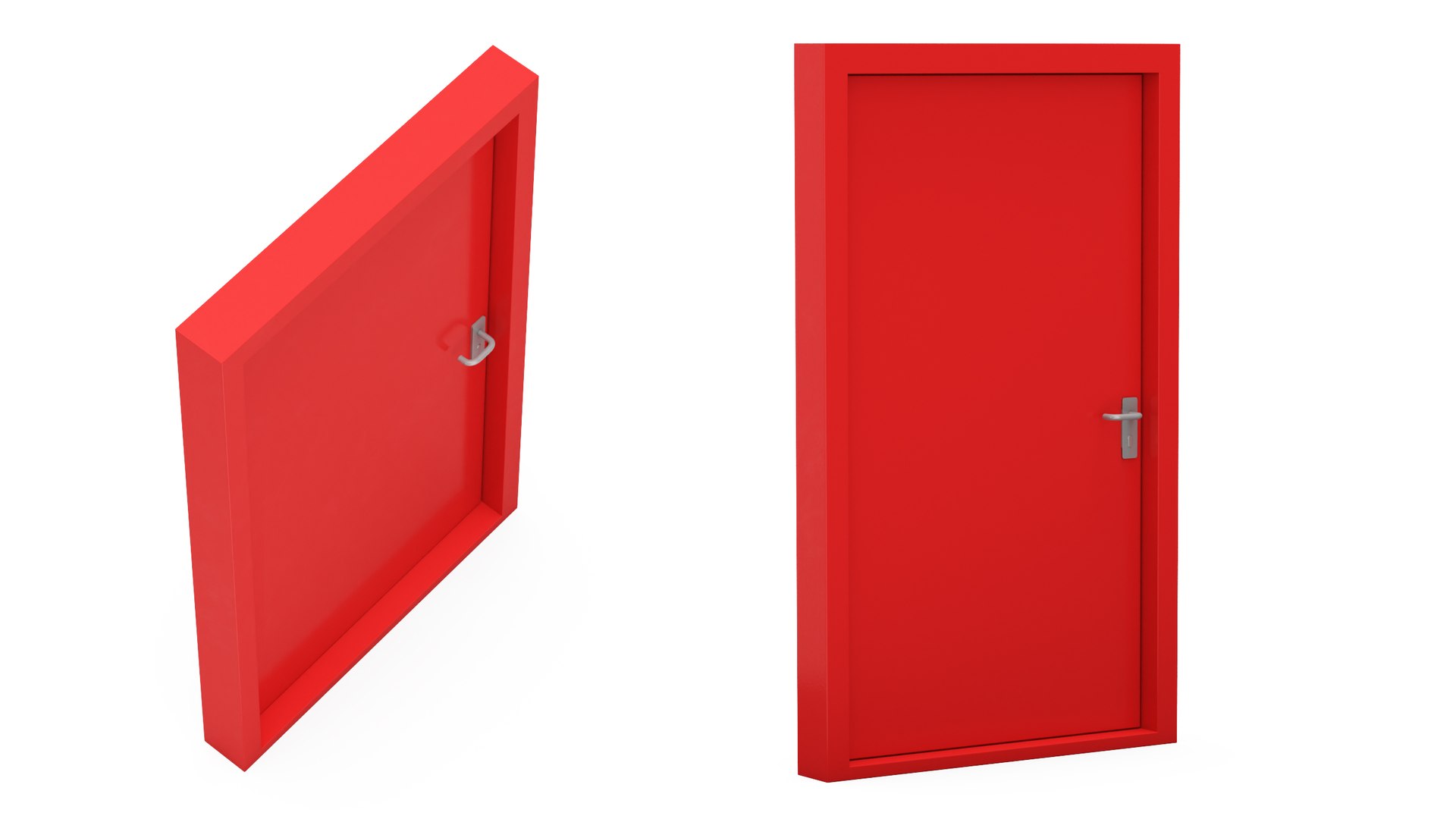 3D Fire Exit Doors Collection Model - TurboSquid 2169076