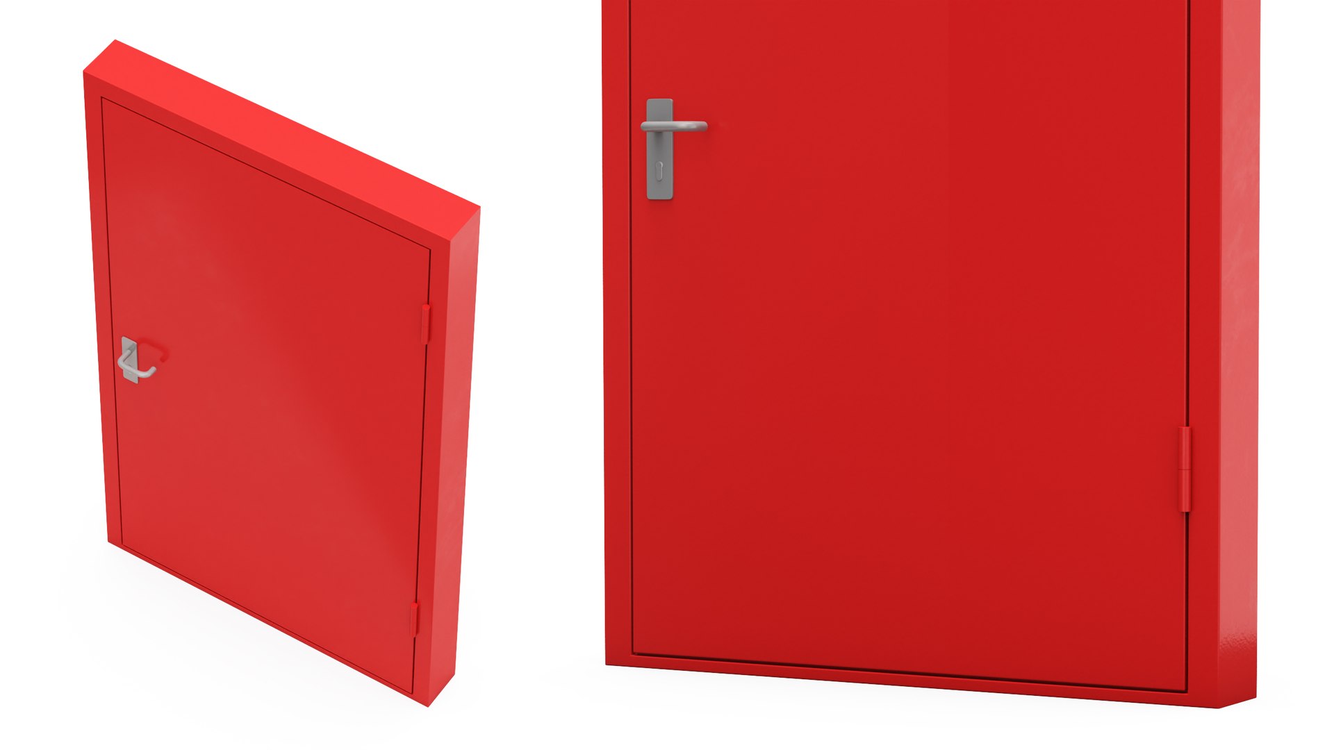 3D Fire Exit Doors Collection Model - TurboSquid 2169076
