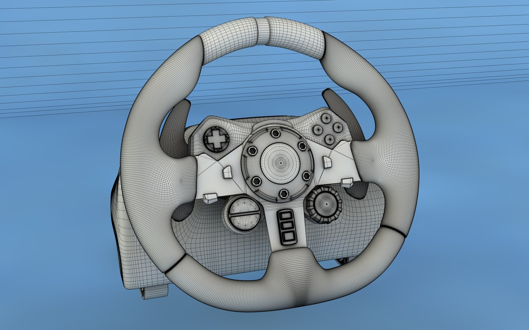 Logitech G29 Steering Wheel 3D - TurboSquid 1218219