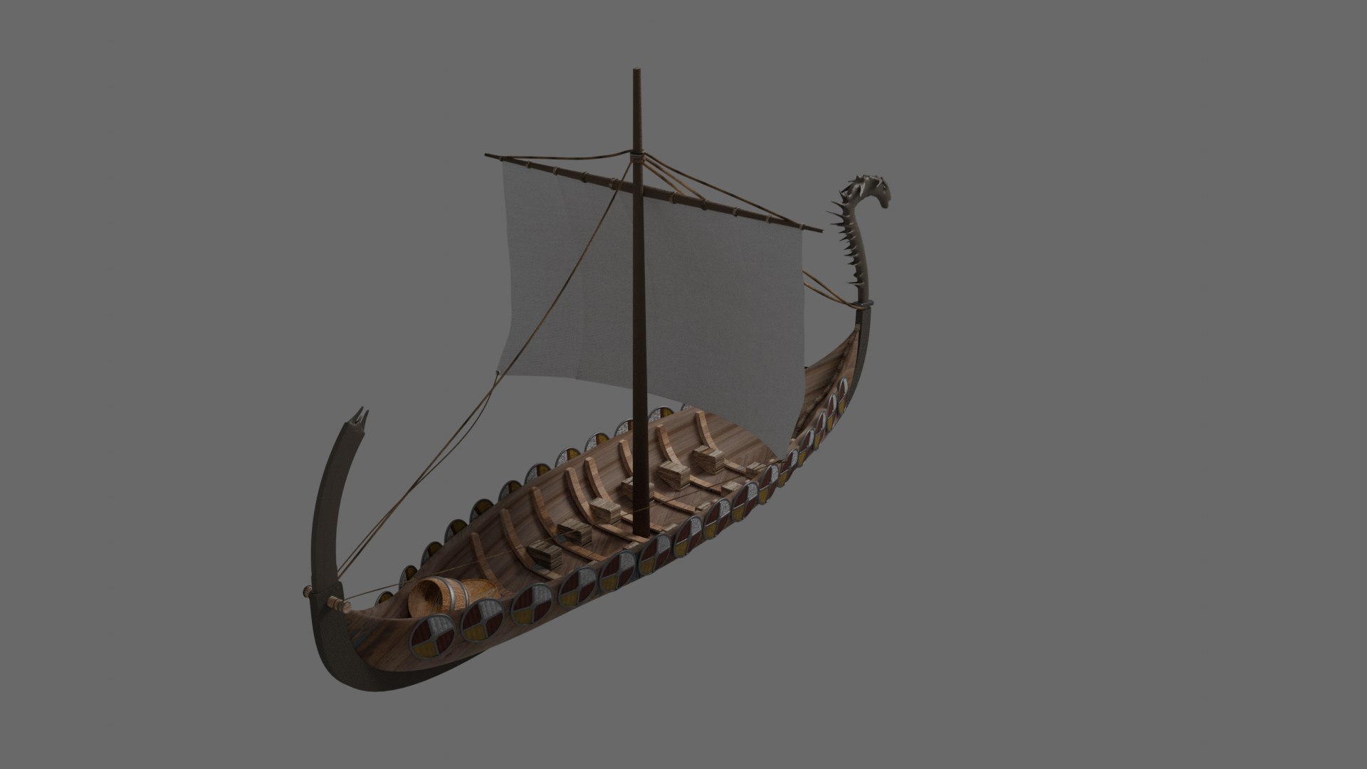 Drakkar 3D Model - TurboSquid 1759550