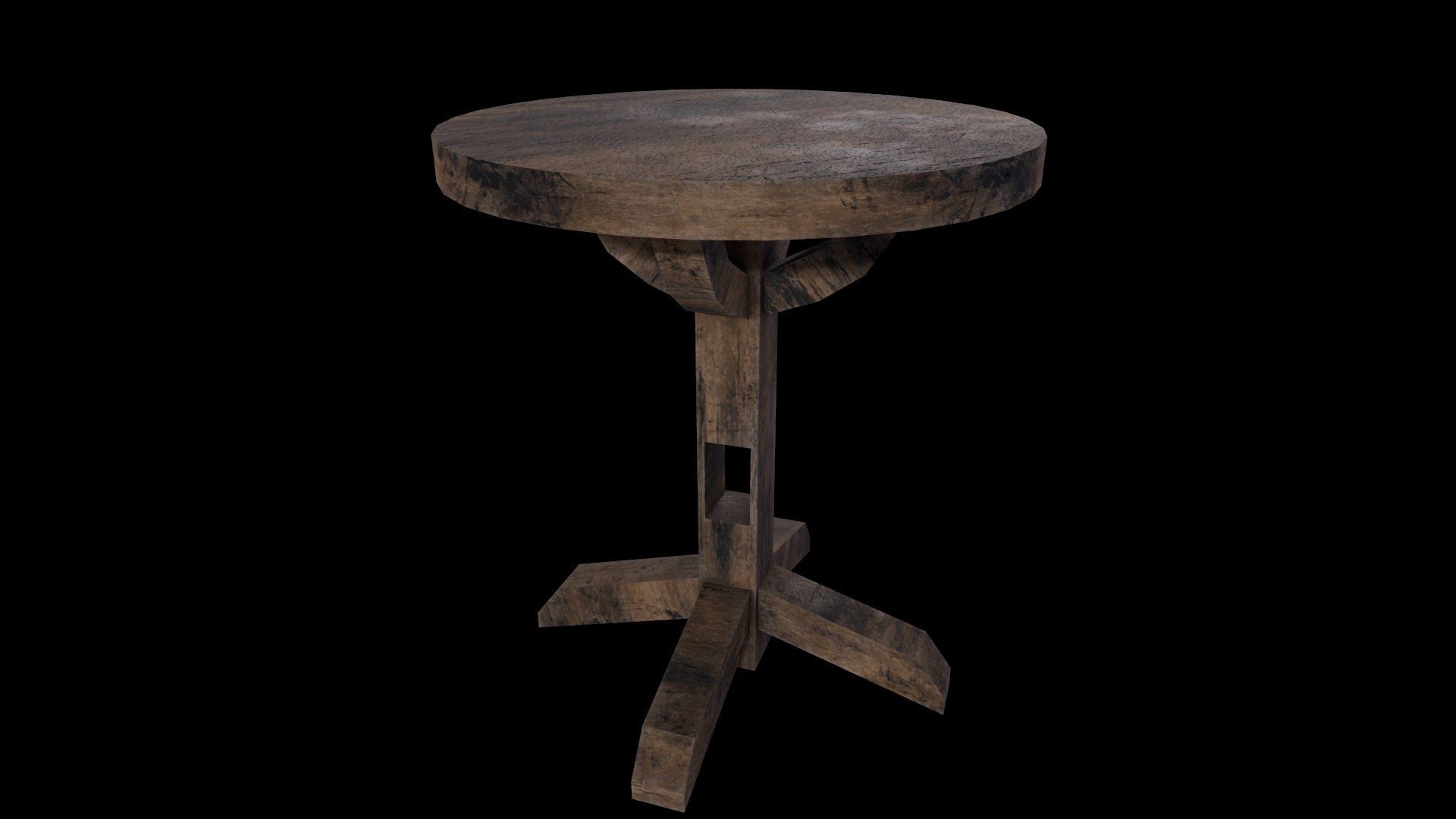 3D model Medieval Table Game Ready Low Poly 3D Model - TurboSquid 1788417