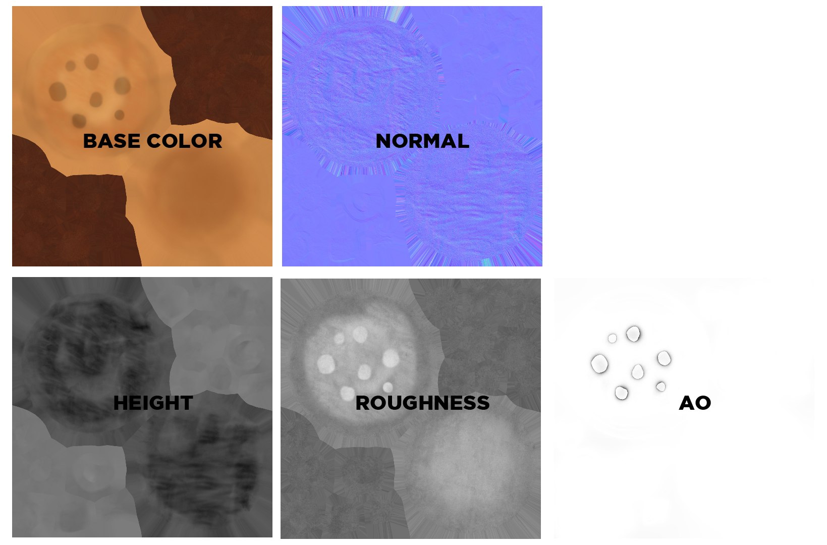 3D Cartoon Cookie Model - TurboSquid 2170411