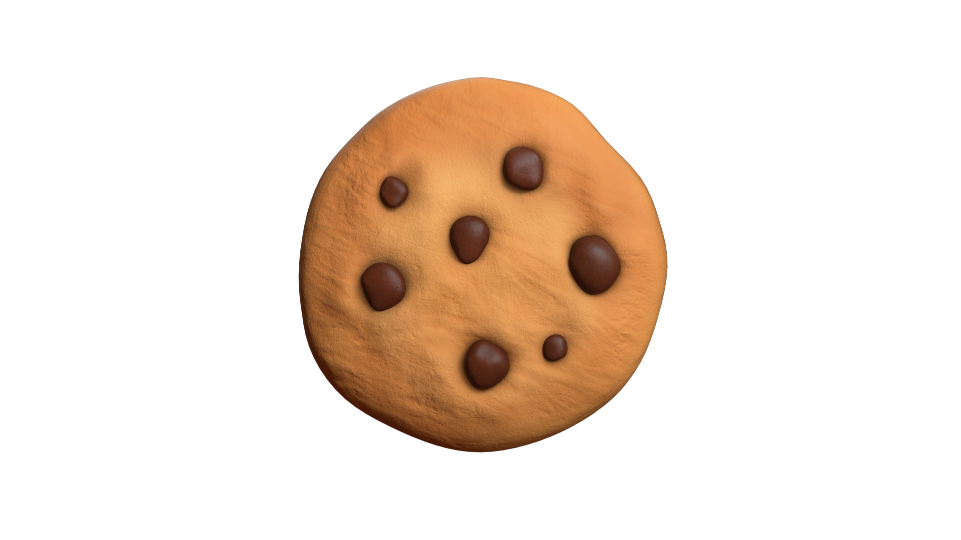 3D Cartoon Cookie Model - TurboSquid 2170411