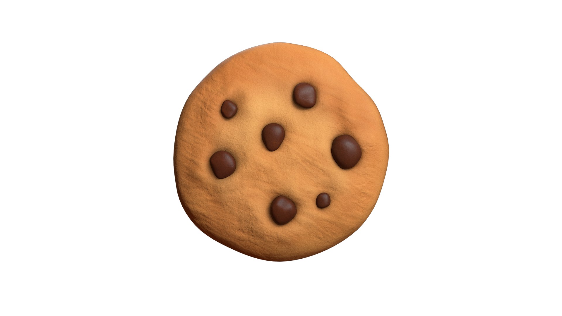 3D Cartoon Cookie Model - TurboSquid 2170411