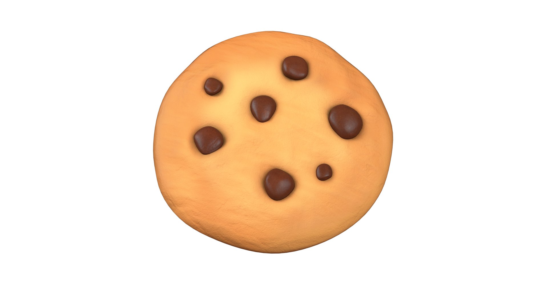 3D Cartoon Cookie Model - TurboSquid 2170411