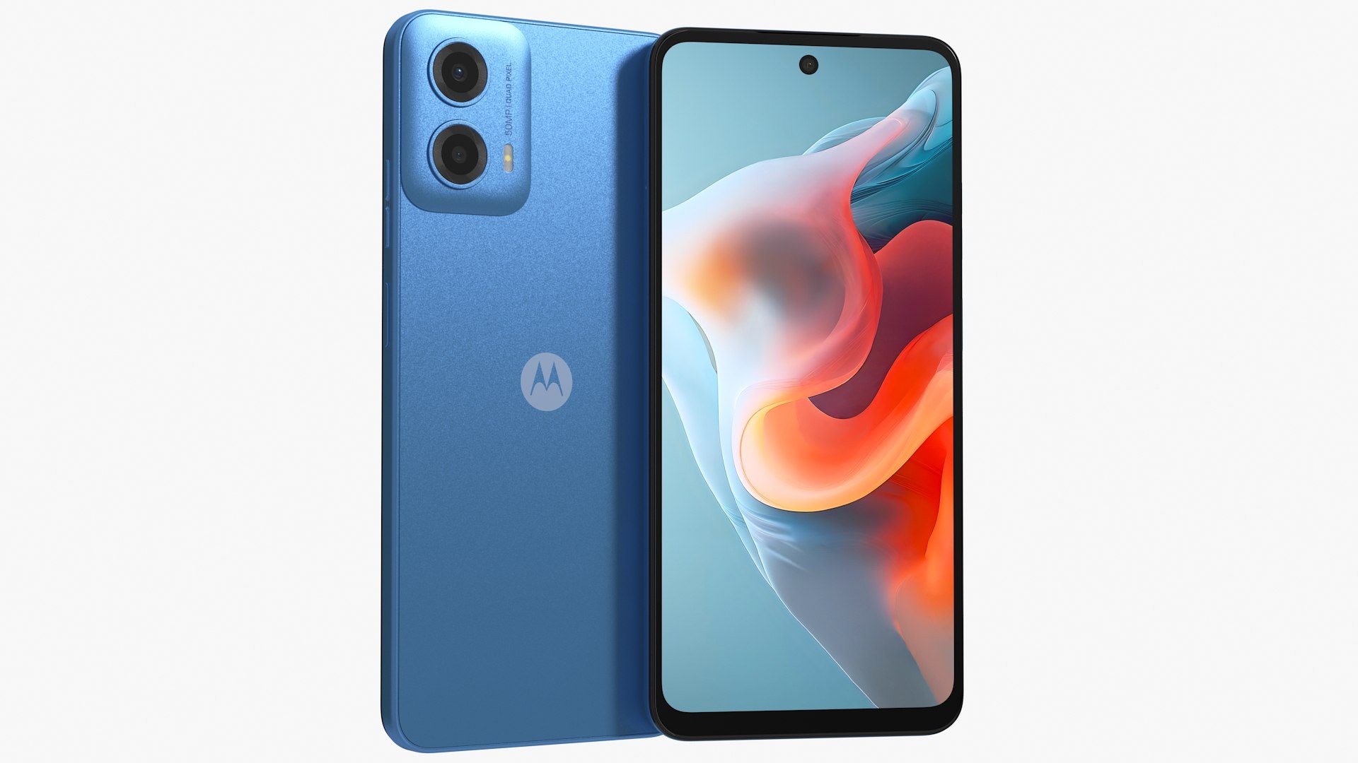 3D Model Motorola Moto G34 5G Blue - TurboSquid 2212563