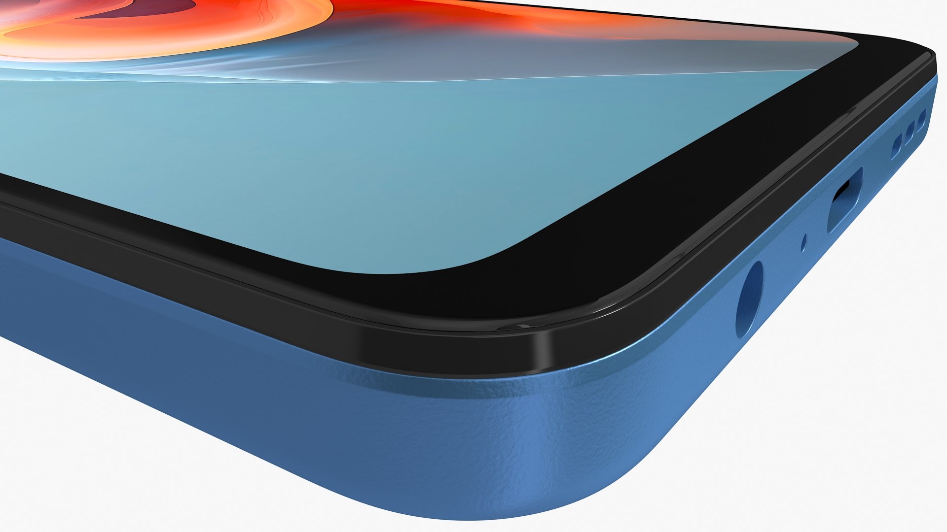 3D Model Motorola Moto G34 5G Blue - TurboSquid 2212563