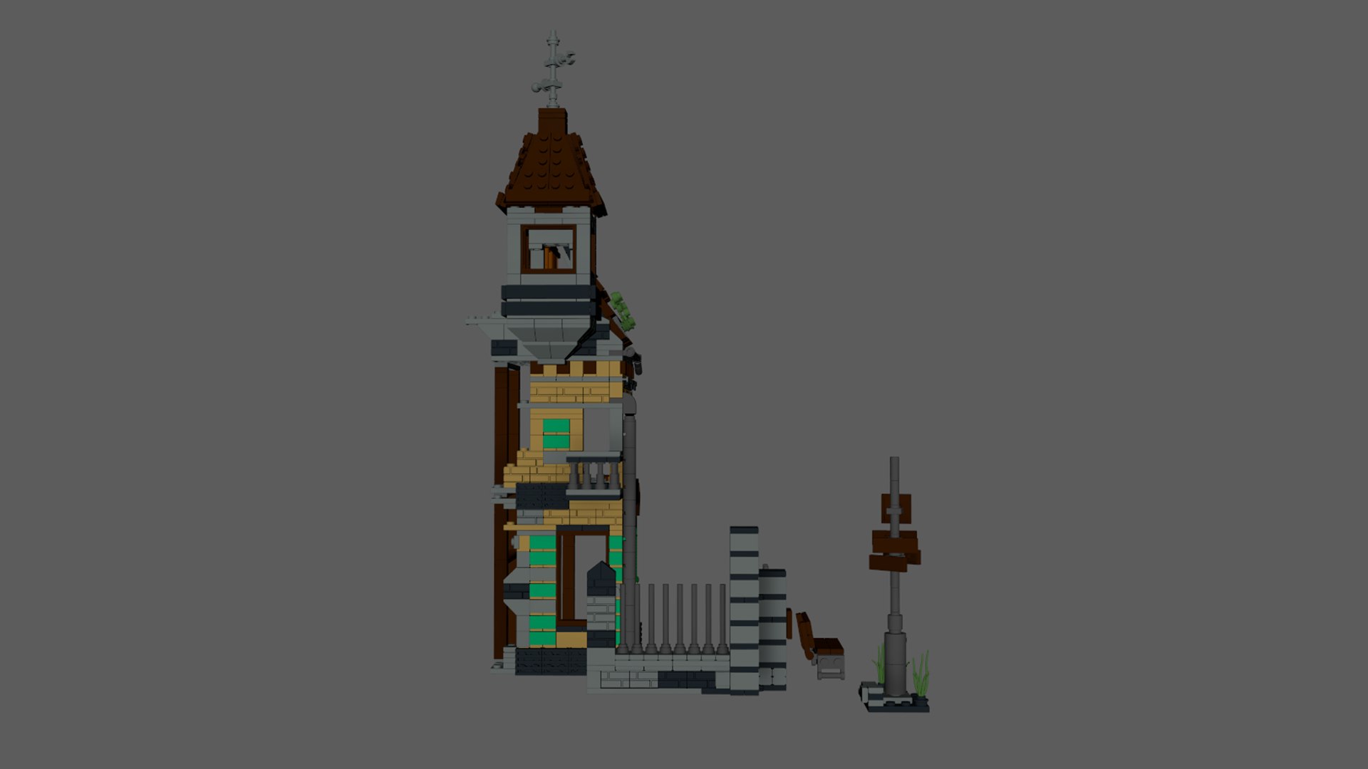 3D Lego Ruined House Destroyed Building - TurboSquid 1860271