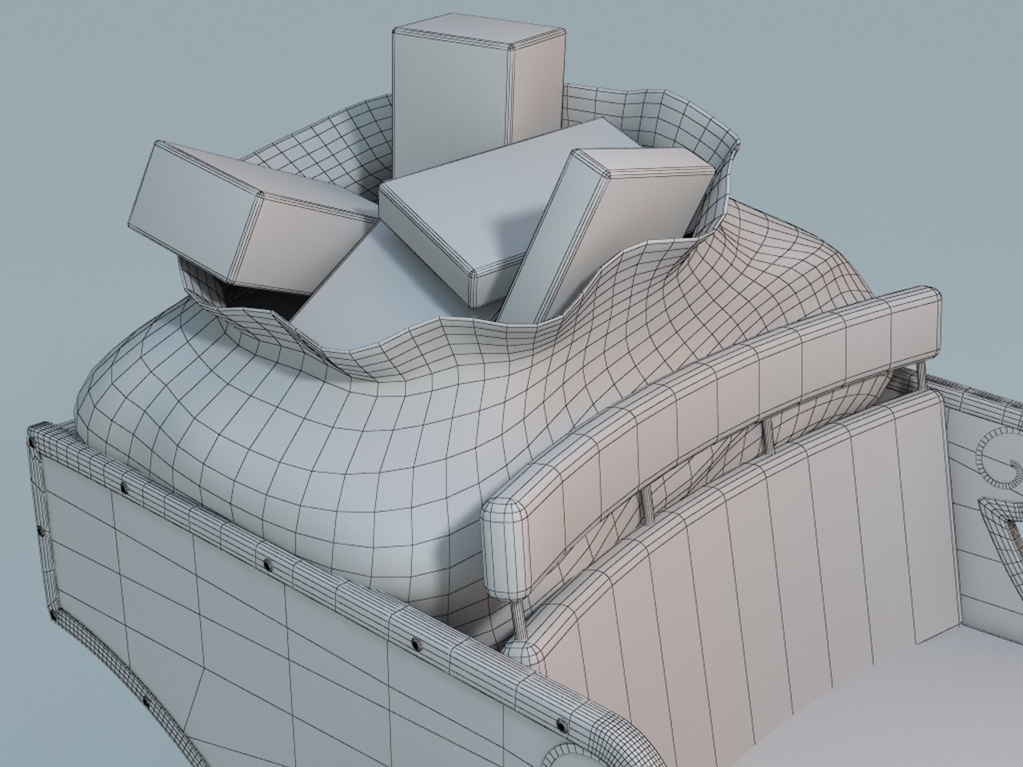 Santa Sled 3d Model